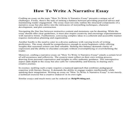 How To Write A Narrative Essay.pdf