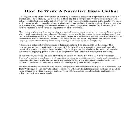 How To Write A Narrative Essay Outline.pdf