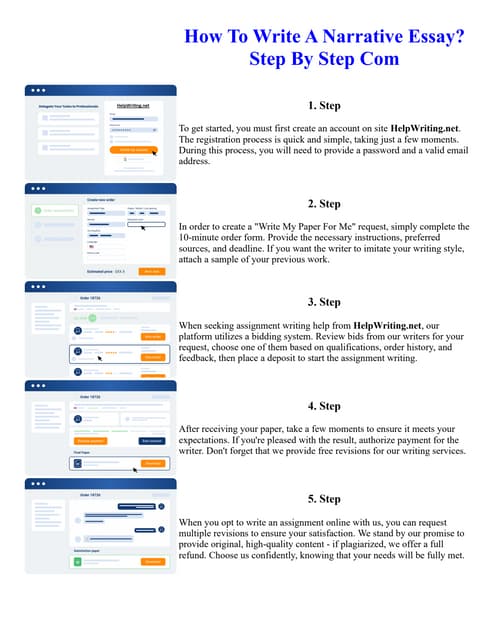 How To Write A Narrative Essay Step By Step Com Pdf