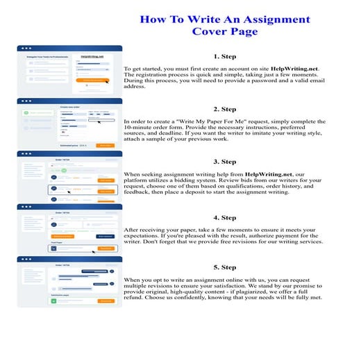 How To Write An Assignment Cover Page | PDF