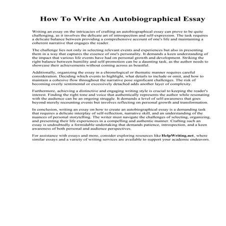 How To Write An Autobiographical Essay.pdf