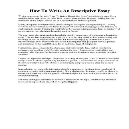 How To Write An Descriptive Essay.pdf