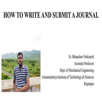 How to write and submit a journal | PPT