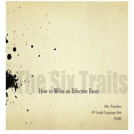 How To Write An Effective Essay | PDF