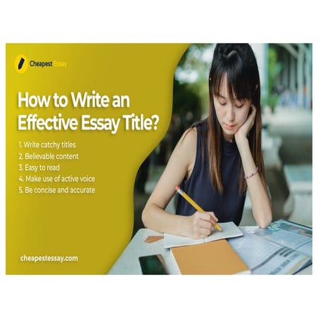 How to Write an Effective Essay Title? | PPT