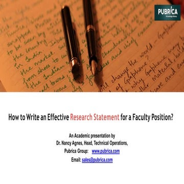 How to Write an Effective Research Statement for a Faculty Position.pptx