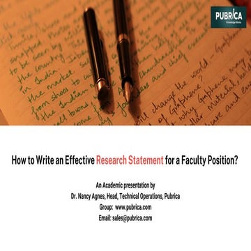 How to Write an Effective Research Statement for a Faculty Position.pdf