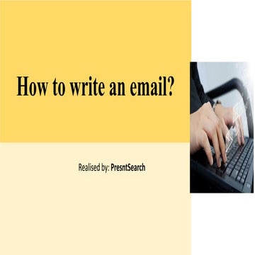 How to write an email Writing an effective email involves several key ...
