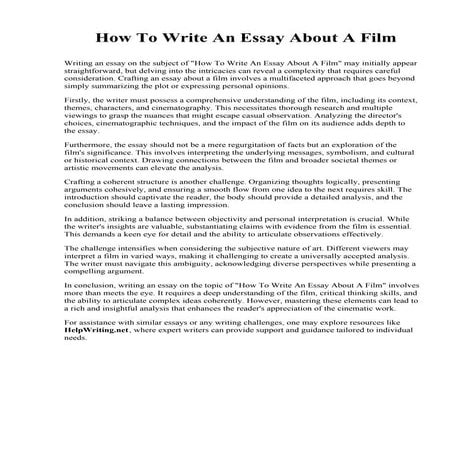 How To Write An Essay About A Film.pdf