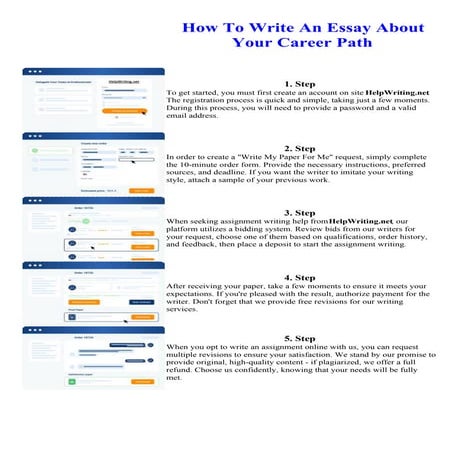 How To Write An Essay About Your Career Path | PDF