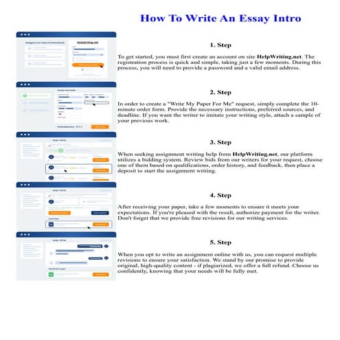 How To Write An Essay Intro | PDF