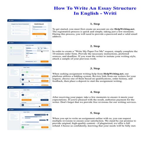 How To Write An Essay Structure In English - Writi | PDF