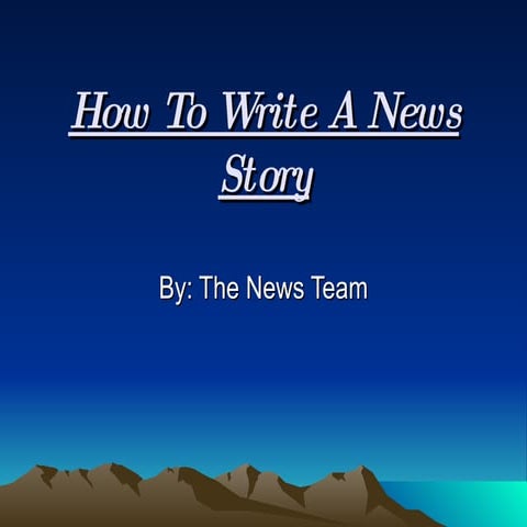 how-to-write-a-news-script-ppt