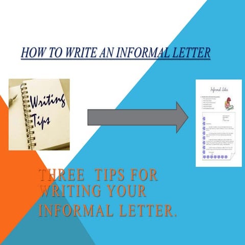 How to write an informal letter | PPT