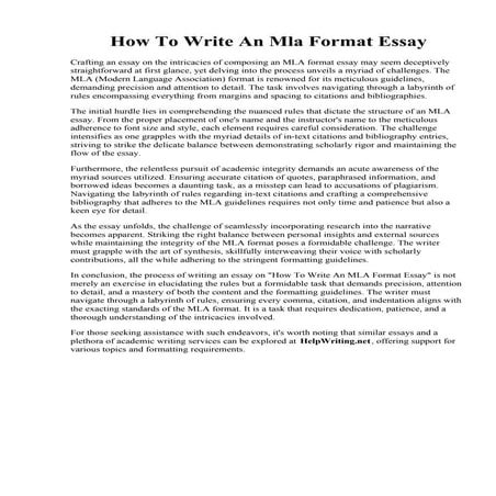How To Write An Mla Format Essay.pdf
