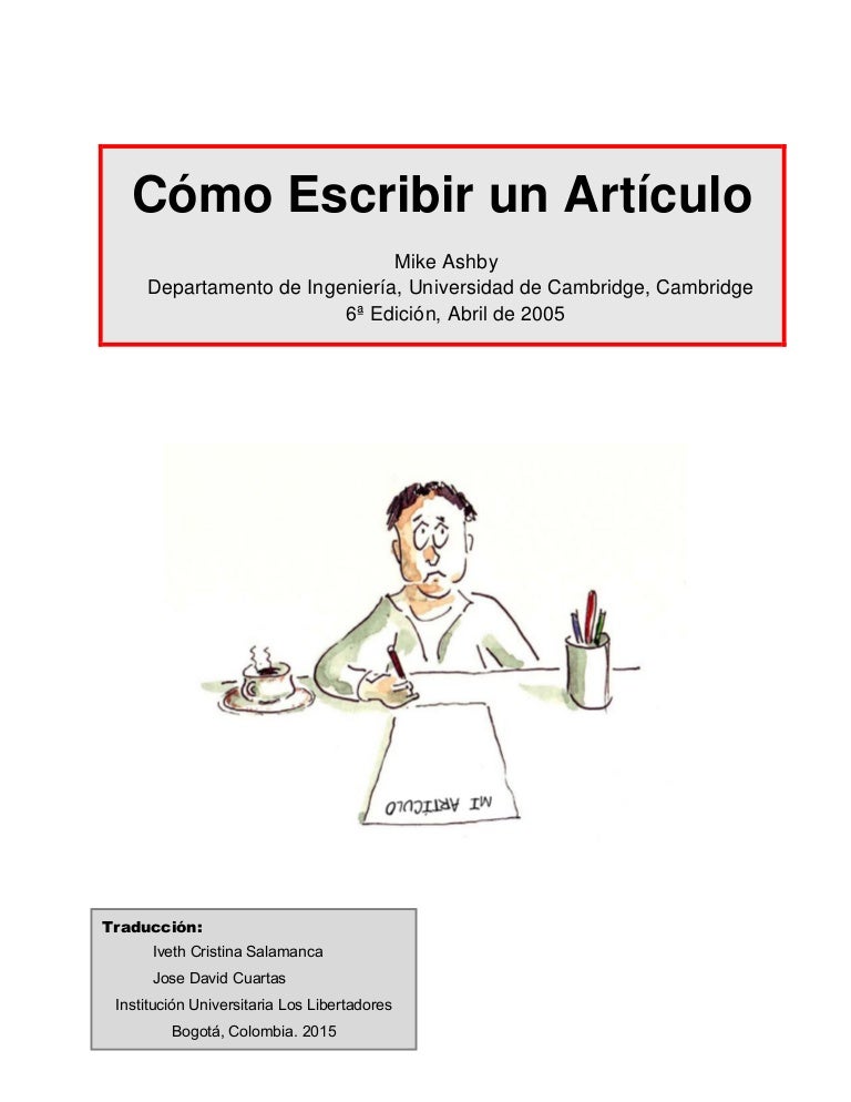 Cómo Escribir un Artículo