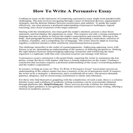 How To Write A Persuasive Essay.pdf
