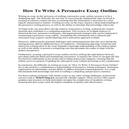 How To Write A Persuasive Essay Outline.pdf