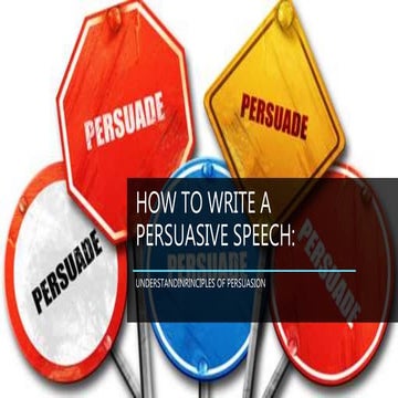 How to write a persuasive speech | PPTX