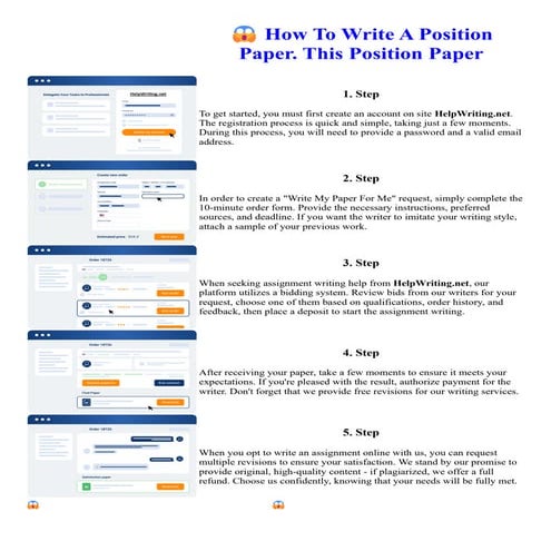How To Write A Position Paper. This Position Paper | PDF