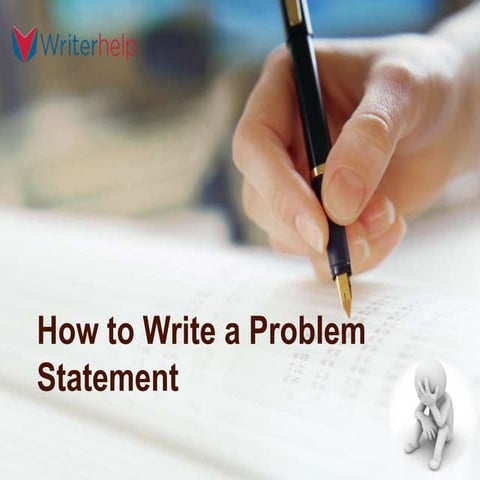 How to write a statement problem