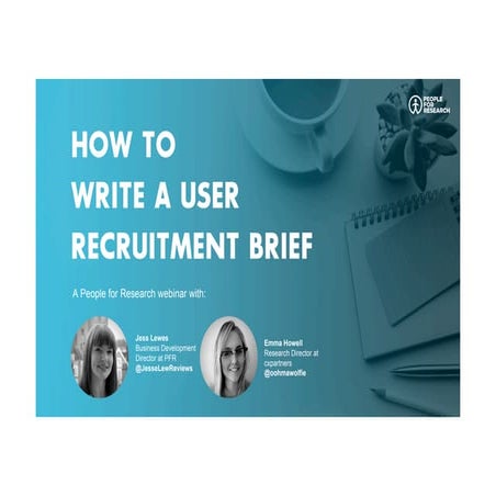 How to write a recruitment brief | PPT