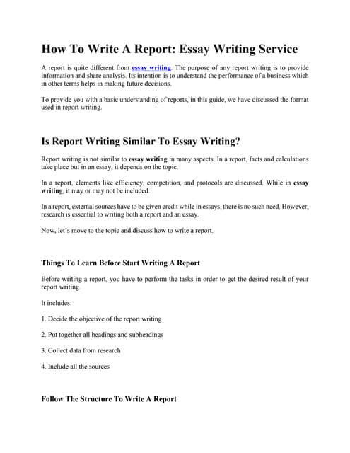 Report Writing PPT | PPTX