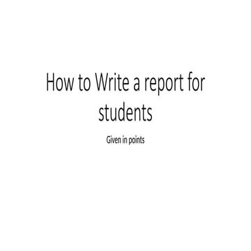 How to Write a report for students for internships.pptx