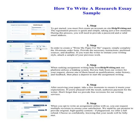 How To Write A Research Essay Sample | PDF