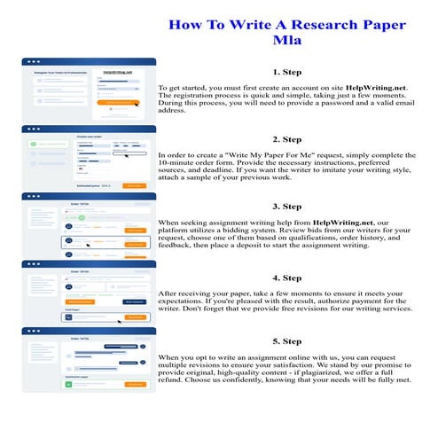 How To Write A Research Paper Mla. Online assignment writing service. | PDF