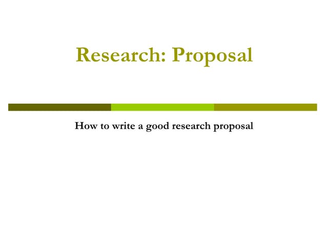How to write the rationale for research? | PDF