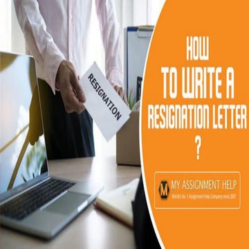 How to write a resignation letter? | PDF