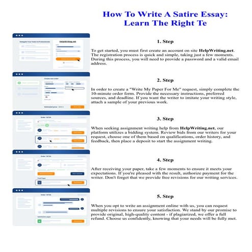 How To Write A Satire Essay Learn The Right Te | PDF