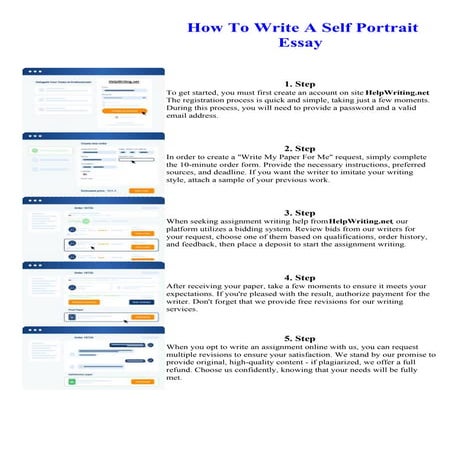 How To Write A Self Portrait Essay | PDF