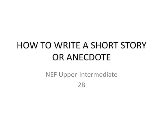Lets write a story!!! | PPT