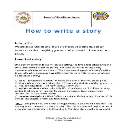 How to write_a_story | PDF