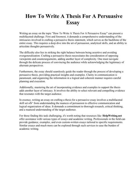 Persuasive Essay Samples For College.pdf