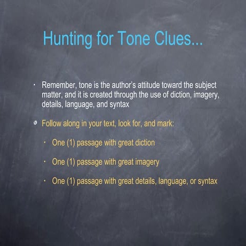 How to Write a Tone TIQA Paragraph | PPT