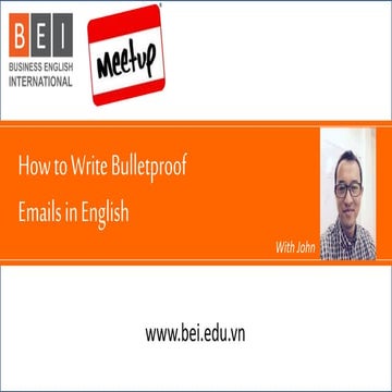 How to write bulletproof emails in english | PPT