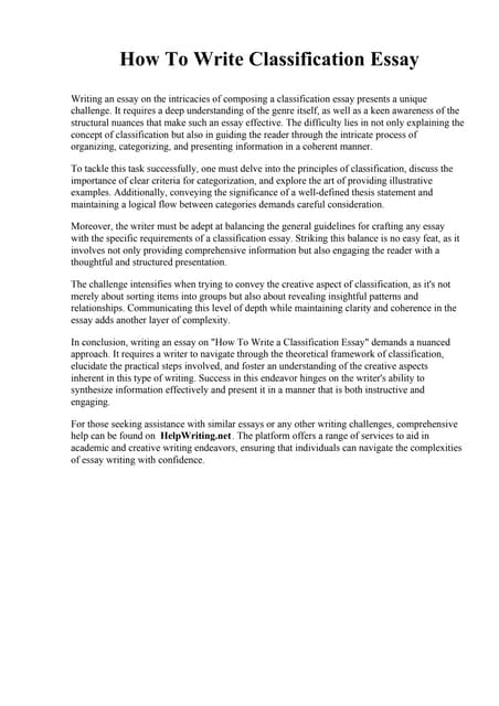 Types Of Classification Essays.pdf