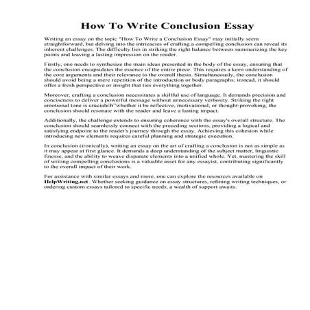 How To Write Conclusion Essay.pdf