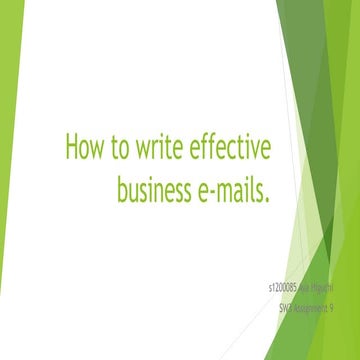 How to write effective business e mails | PDF | Email | Internet