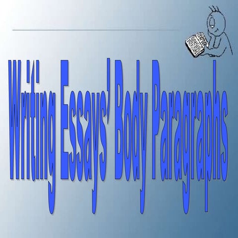 Developing essay's body paragraphs | PPT