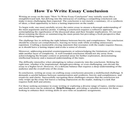 How To Write Essay Conclusion.pdf