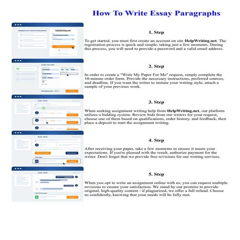 How To Write Essay Paragraphs | PDF