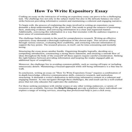 How To Write Expository Essay.pdf