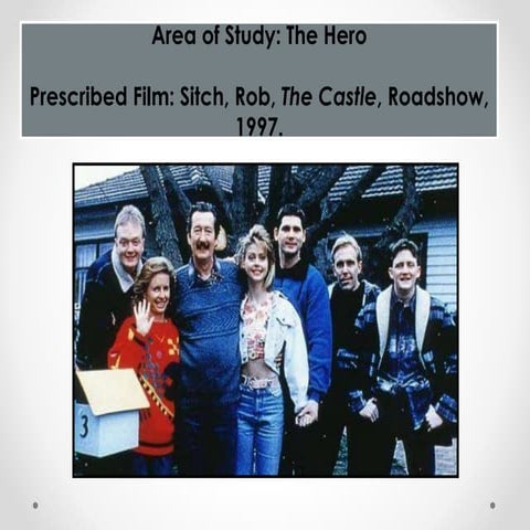 How to write... film analysis of concepts of the hero in the castle | PPTX