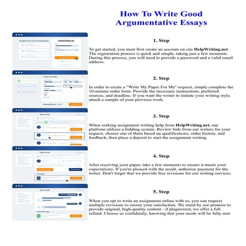How To Write Good Argumentative Essays | PDF