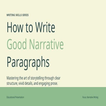 How to Write Good Narrative Paragraphs.pptx