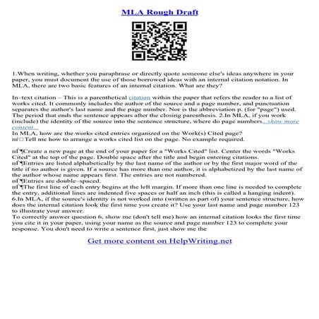 How To Write Mla Format Essay | PDF | Desktop Publishing | Computer Software and Applications